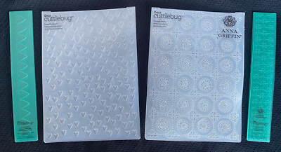 Anna Griffin Cuttlebug 5" x 7" Embossing Folders Cross My Heart ...