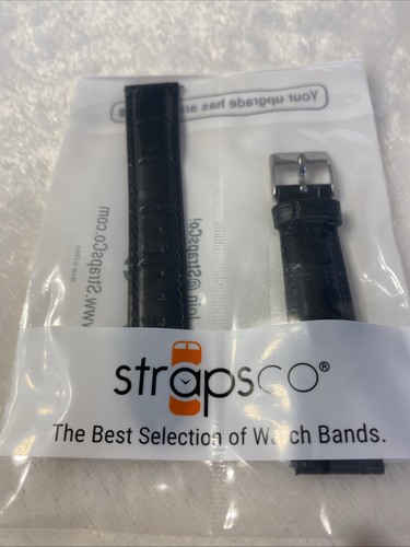 StrapsCo Classic Mens Leather Watch Band - Quick Release Men's Strap ...