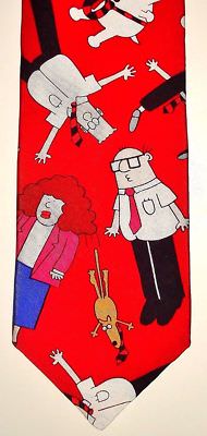 Dilbert Red SILK NECKTIE Tie (58½" X 3¾") New | eBay