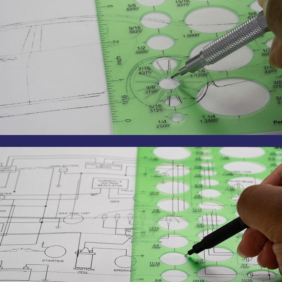 Pacific Arc Even Ellipse Master Template Guide, 79 Ellipses in 5 ...