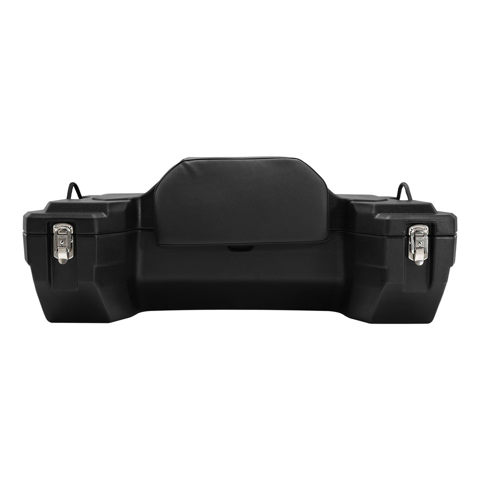 82L ATV Rear Rack Back Seat Storage Pack Luggage Trunk Carrier Case ...