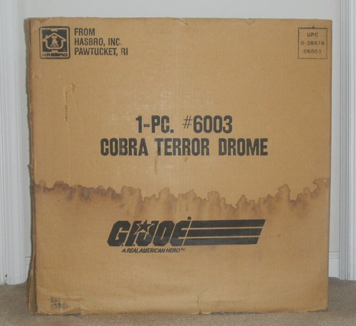 Terror Drome Box Shipping Sleeve 1986 Vintage G.I. GI Joe Lot 3.75 ARAH ...