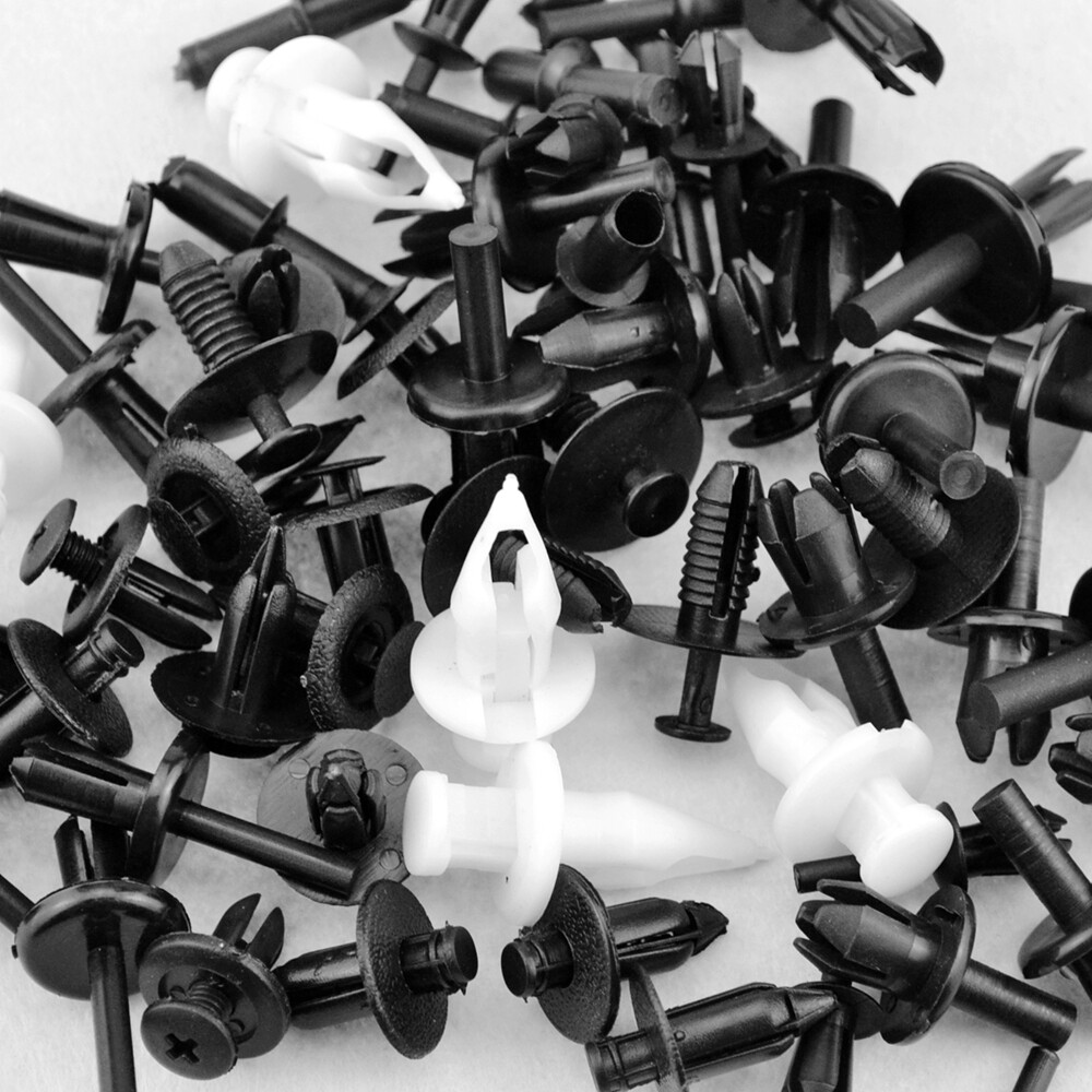 60x Car Body Plastic Push Pin Rivet Fasteners Trim Moulding Clip ...