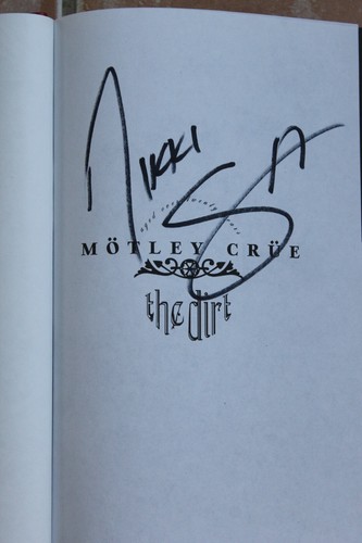 Nikki Sixx Signed Autographed Book Motley Crue The Dirt Anniversary ...