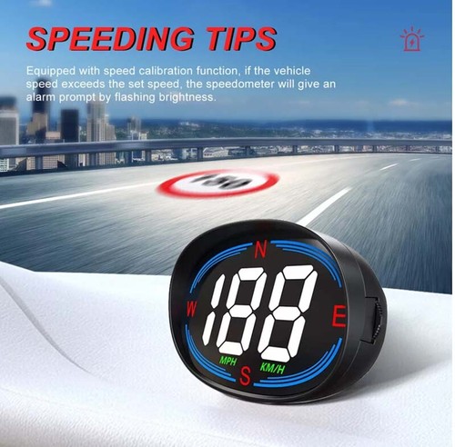 Digital GPS HUD Speedometer Car Head Up Display MPH Speed Real Time ...