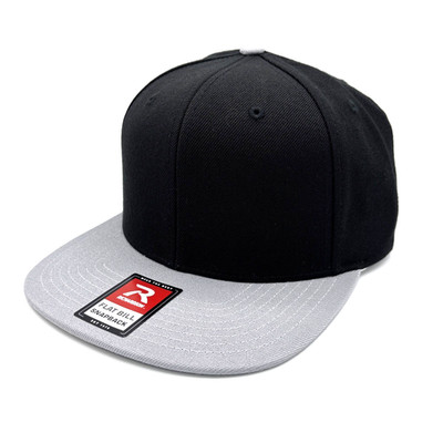 Richardson 510 Wool Flatbill Snapback - Black/Grey | eBay