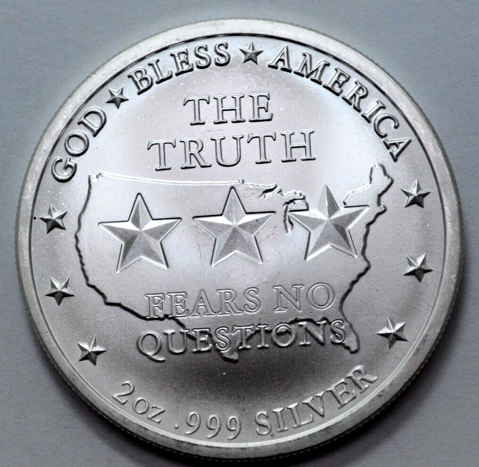 2023 2 Oz 999 Silver Round LT. General Michael Lynn The Truth Fears No ...