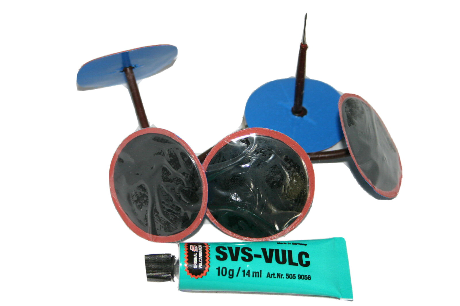 REMA TIP TOP GLUE & 5 X TYRE PUNCTURE REPAIR PLUG PATCHES 3MM CAR BIKE ...