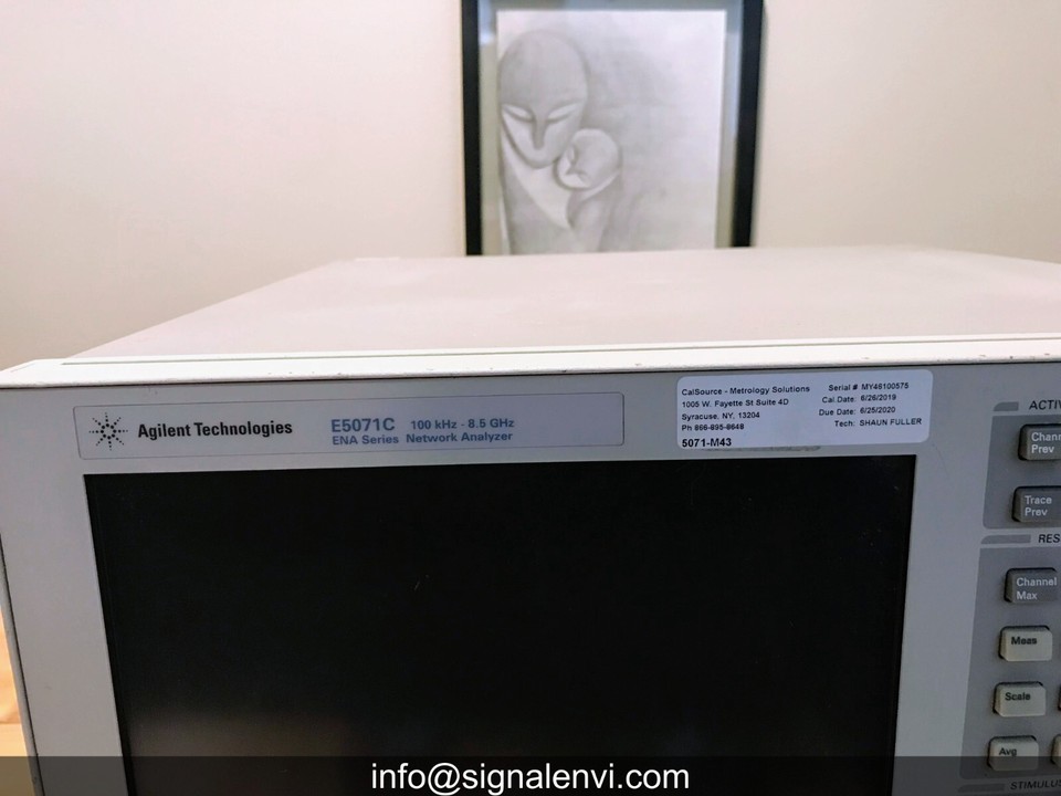 HP/Agilent/Keysight E5071C - 285/1E5, 8.5GHz Vector Network Analyzer ...