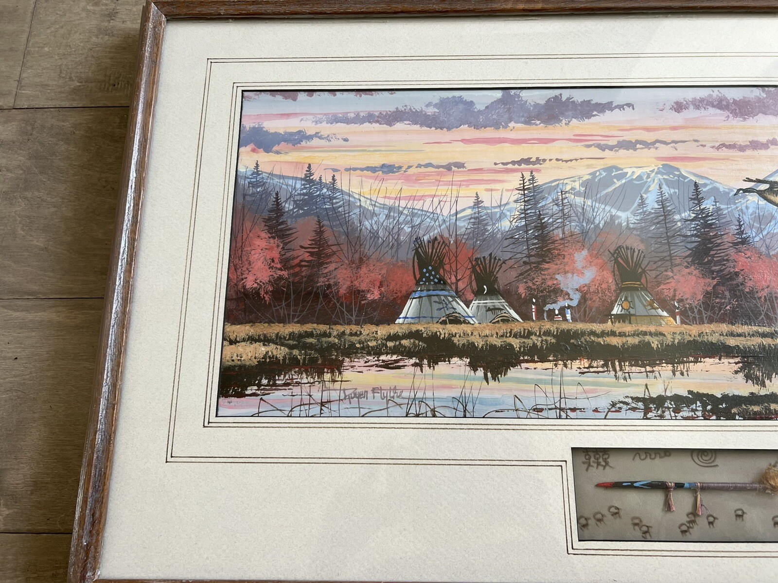 Roger Flythe Original Painting Autumn Rendezvous Framed Signed Art ...