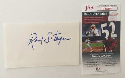 Rod Steiger Signed Autographed 3x5 Card JSA Certified | eBay