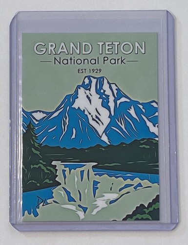 Grand Teton National Park Limited Edition Artist Signed Trading Card 1/ ...