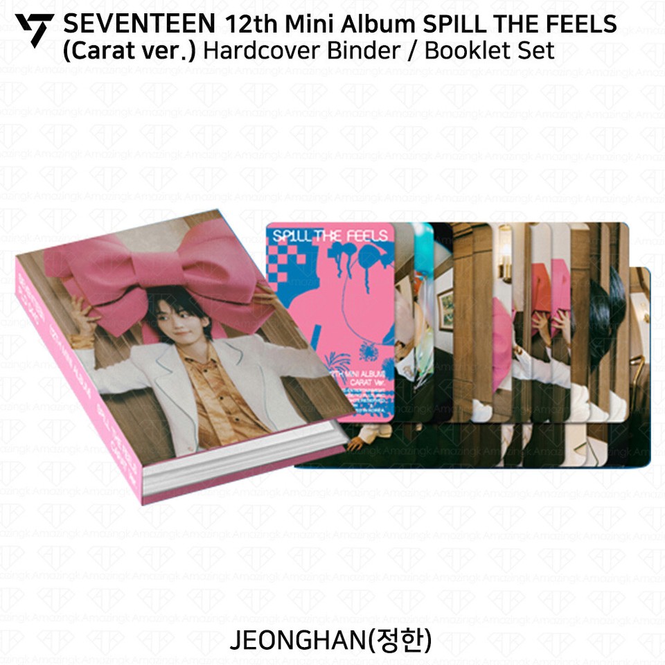 SEVENTEEN 12th Mini Album SPILL THE FEELS Carat Ver Binder Booklet ...