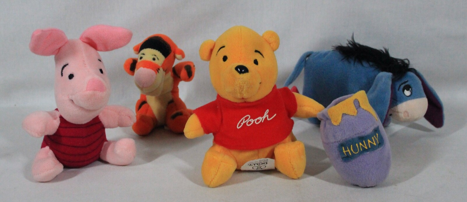 RARE! SET OF 5 WINNIE THE POOH PLUSHES: POOH, PIGLET, TIGGER, EEYORE ...