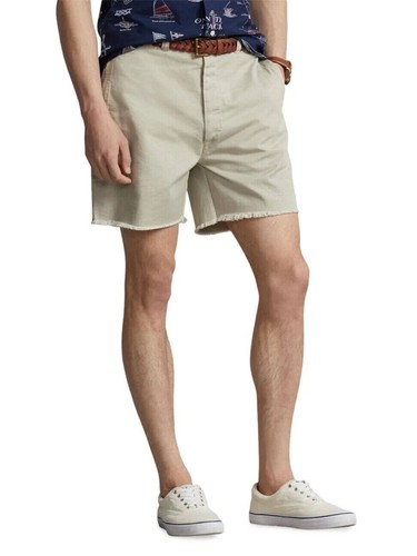 $168 Polo Ralph Lauren Men's Burroughs Relaxed Fit Chino Shorts, Khaki ...