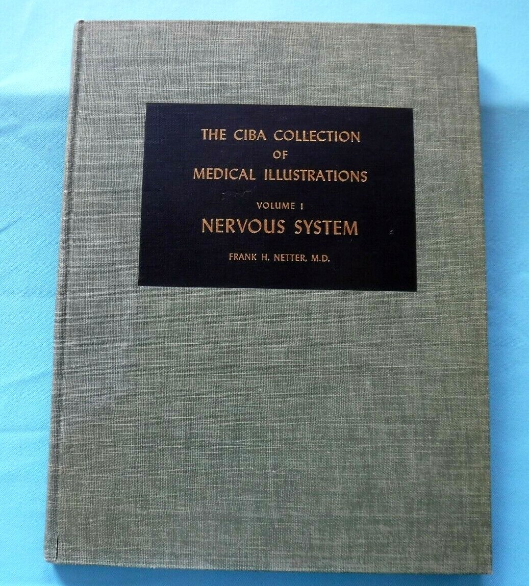 Vtg 1953 CIBA Collection of Medical Illustrations NERVOUS SYSTEM by ...