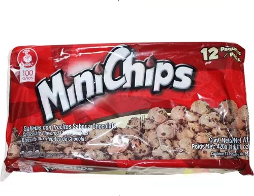 Colombian Noel MiniChips Chocolate Flavored Chips Cookies 12 pack 420g ...