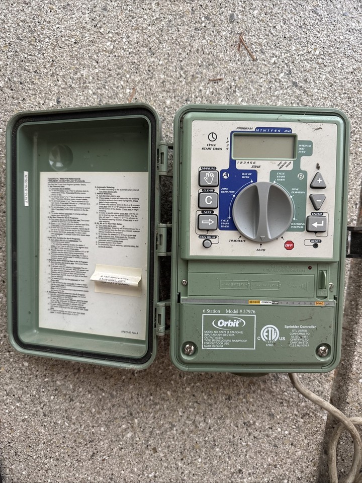 Orbit 6 Station Irrigation Controller Model 57976 | eBay