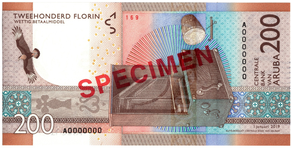 2019 Aruba 200 Florin Banknote UNC P25 Specimen - RARE - | eBay