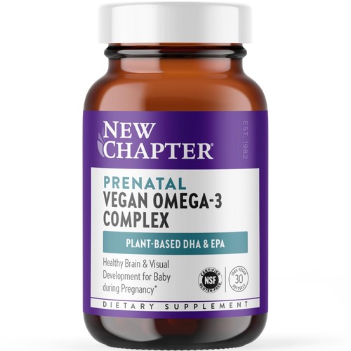 New Chapter Vegan Prenatal DHA, EPA, and DPA Supplement - Prenatal ...