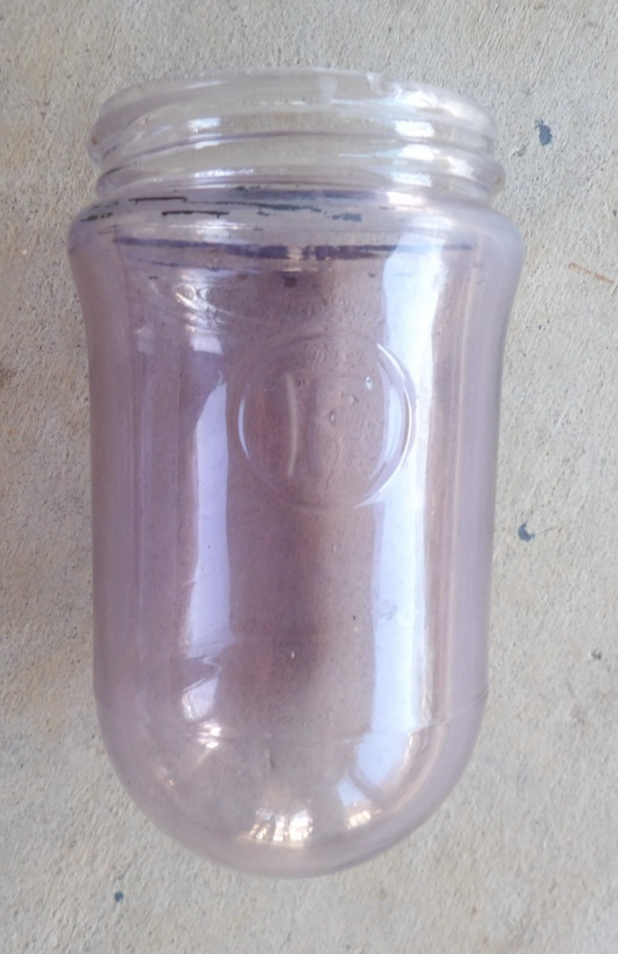 Vintage VGL Purple Amythest Glass Globe Shade with "F" logo | eBay