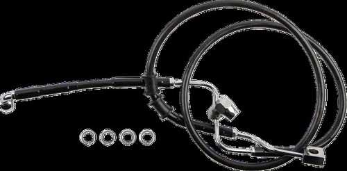 DS Blk Rear Brake Line Kit w Master Cylinder to ABS Low Rider S 2020 ...