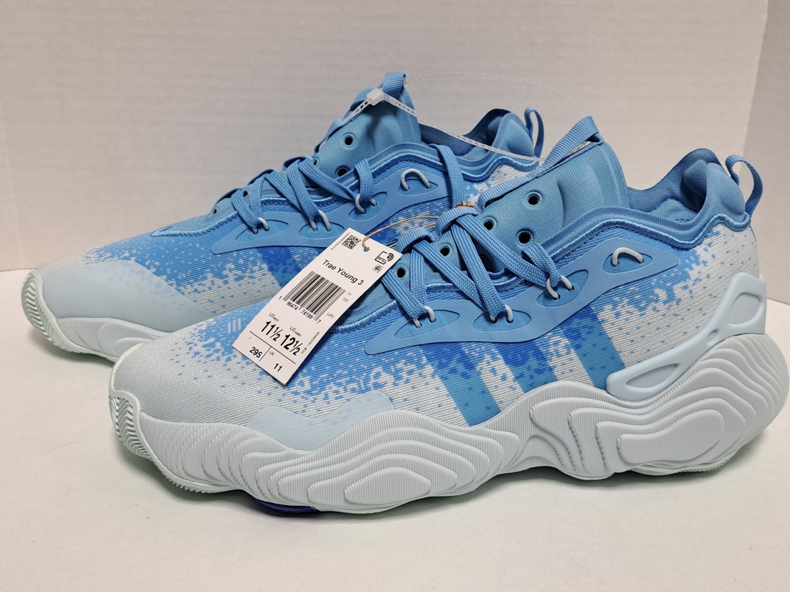 New adidas Trae Young 3 Low Semi Blue Burst Sky Tint IE2708 Men's Size ...