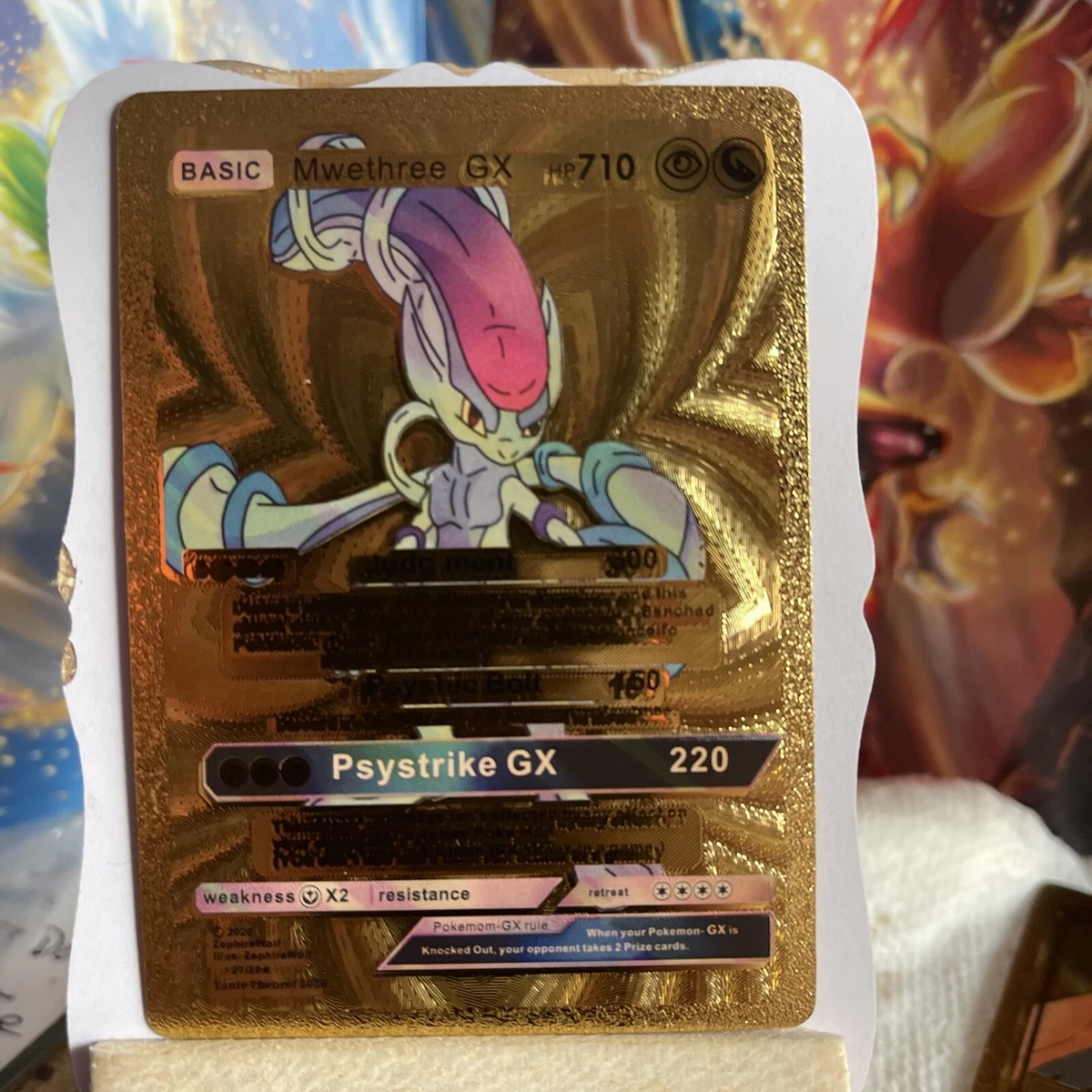 Mewthree Pokemon Card