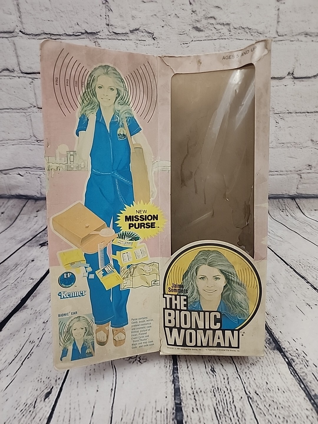 Vintage 1974 Kenner BIONIC WOMAN (JAIME SOMMERS) Action Figure Doll w ...