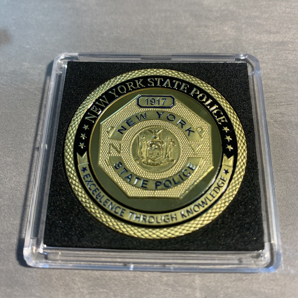 NEW YORK STATE POLICE NYSP Challenge Coin INCLUDES CASE! | eBay