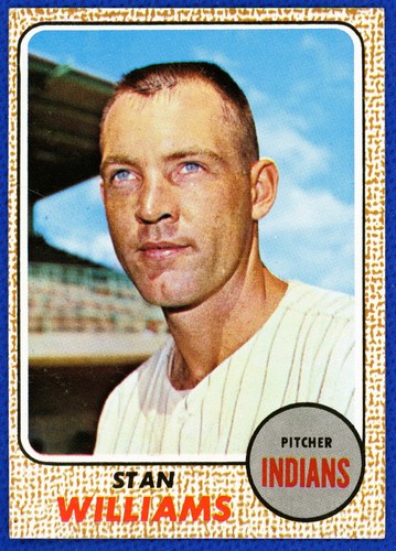 1968 Topps Baseball # 54 Stan Williams Cleveland Indians EX-EXMT ...