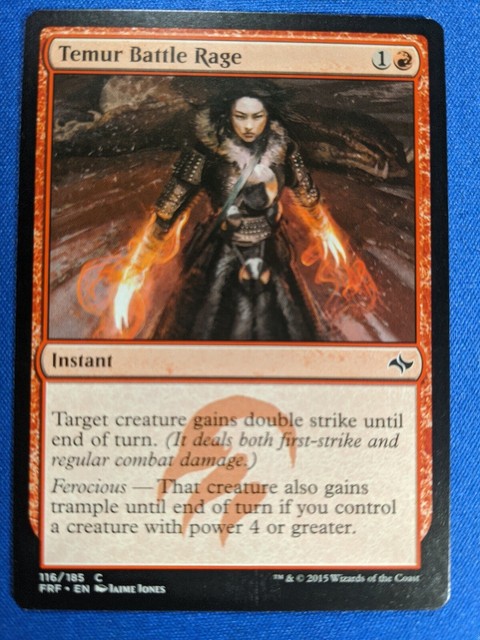 MTG Temur Battle Rage Fate Reforged 116/185 Regular Common for sale ...