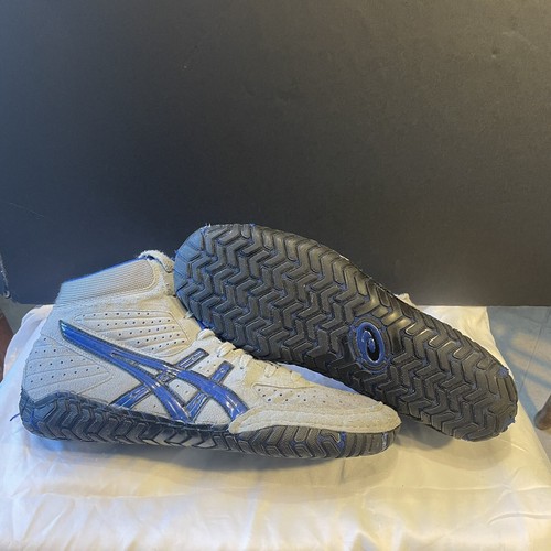 Asics Aggressor 1 / Og Grey/Royal Blue Wrestling Shoes Men’s Size 10 ...