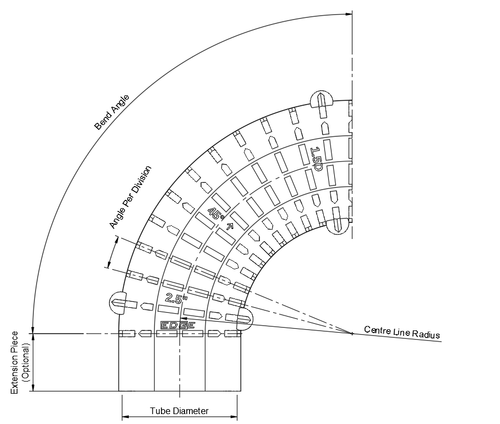 TubieMark - THE Mandrel Bend Tube Cutting Guide - Easily Mark Exhaust ...