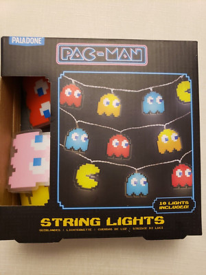 PAC-Man String Lights NIB PALADONE NIB VIDEO GAMES MANCAVE RETRO GAMING ...
