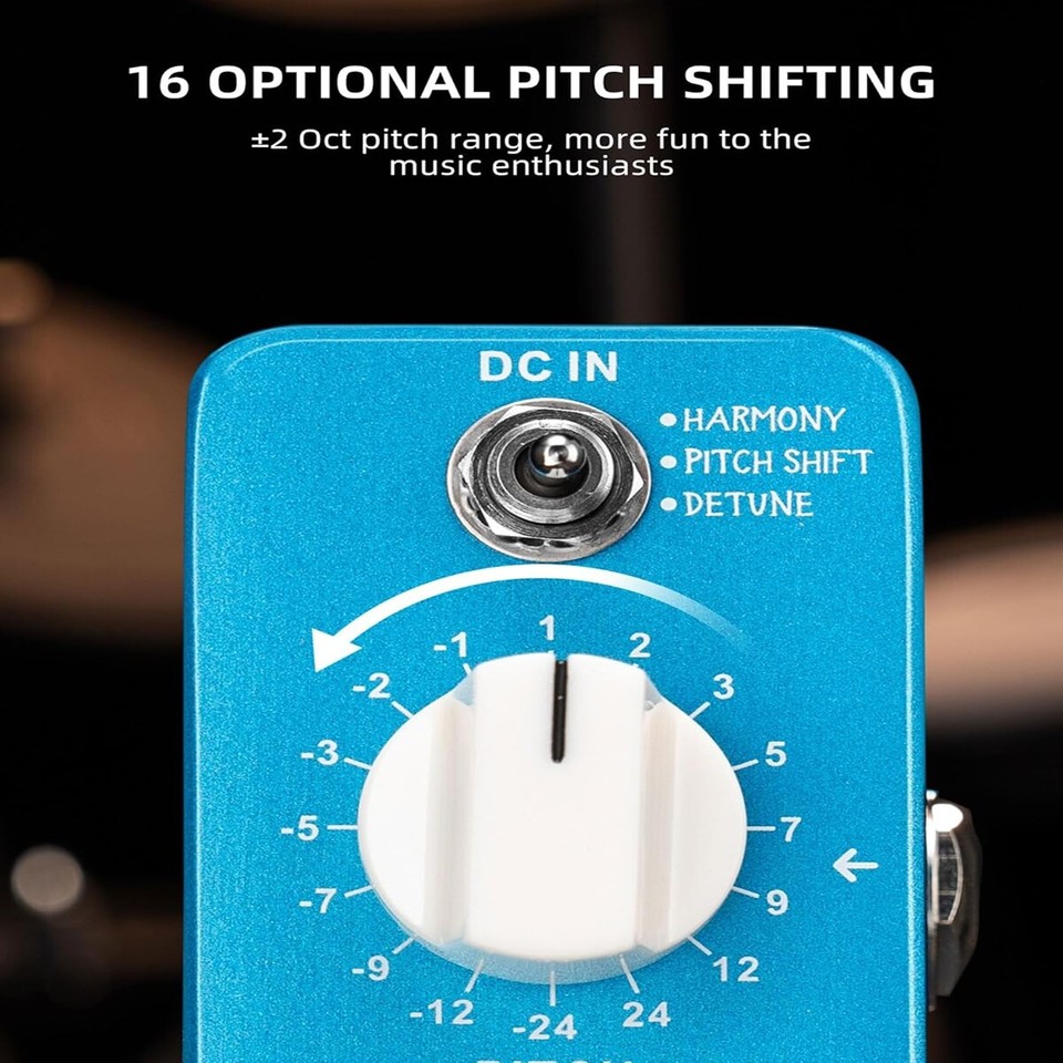 LEKATO Pitch Box Pitch Shifter Guitar Pedal Analog Guitar Effects True ...