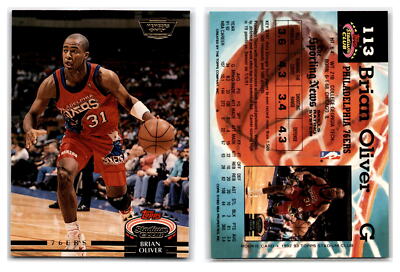 1992-93 Stadium Club Members Only #113 Brian Oliver - Philadelphia ...