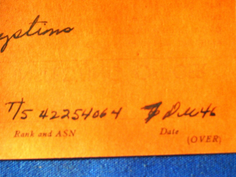 WWII Capture Paper Certificate War Trophy Tags Late 1946 No Items ...