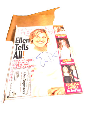 Ellen Degeneres People Magazine Signed with COA, New, Ellen Tells All ...
