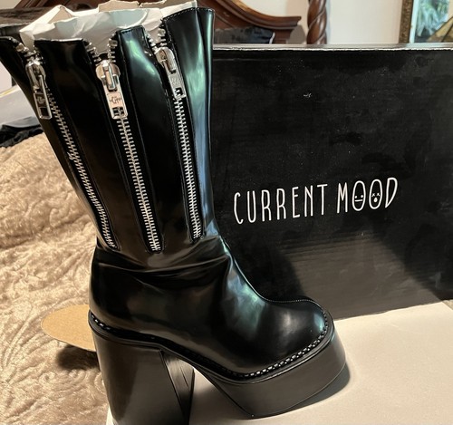 Current Mood Triple Zip gothic/punk platform Boots Sz. 9M | eBay