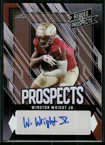 2024 Leaf Heroes & Prospects - Prospect Autographs Winston Wright Jr. #AP-WWJ Bronze /99 (AU, RC ...