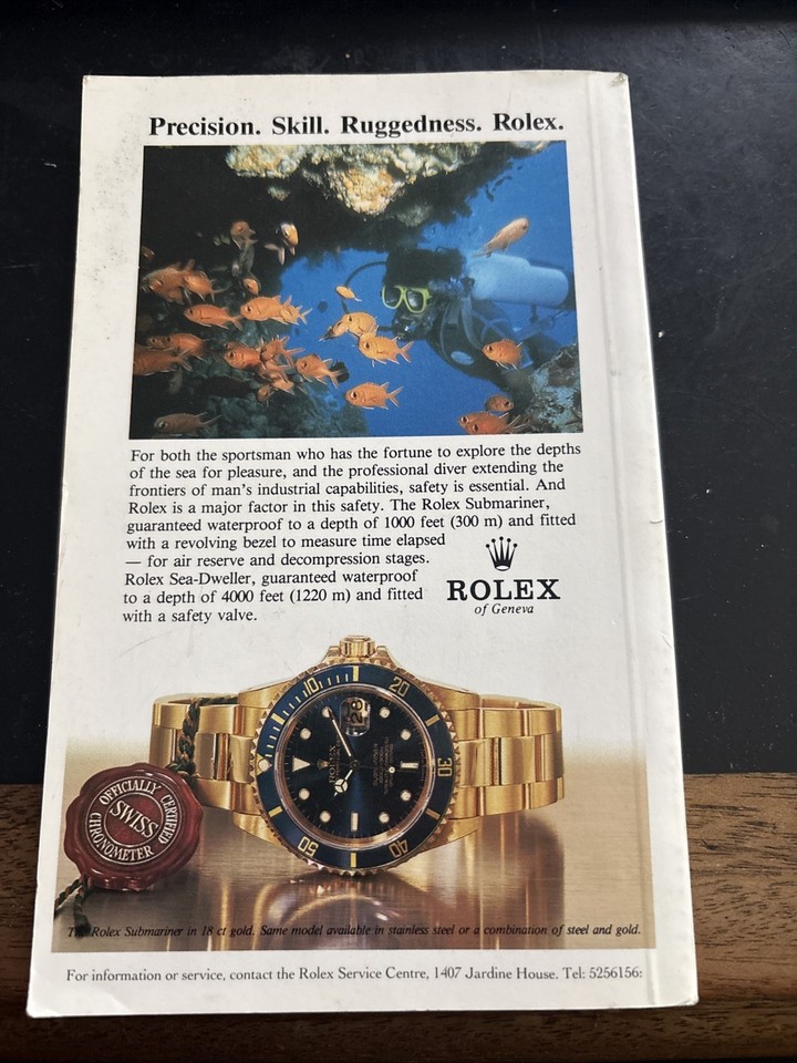 July 1990 Official Hong Kong Guide Hong Kong Tourist Association Pb ...