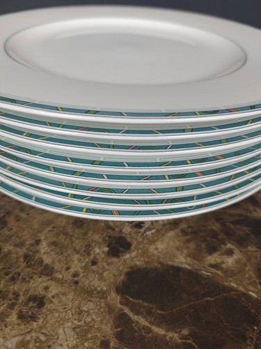 Set Of 8 Mikasa Ultima Plus Jade Dinner Plates HK802 10.5" | eBay