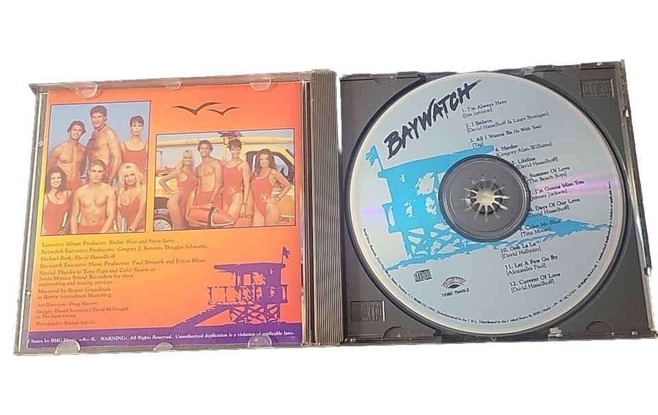 Baywatch Original TV Soundtrack CD 1994 Scotti Bros David Hasselhoff ...