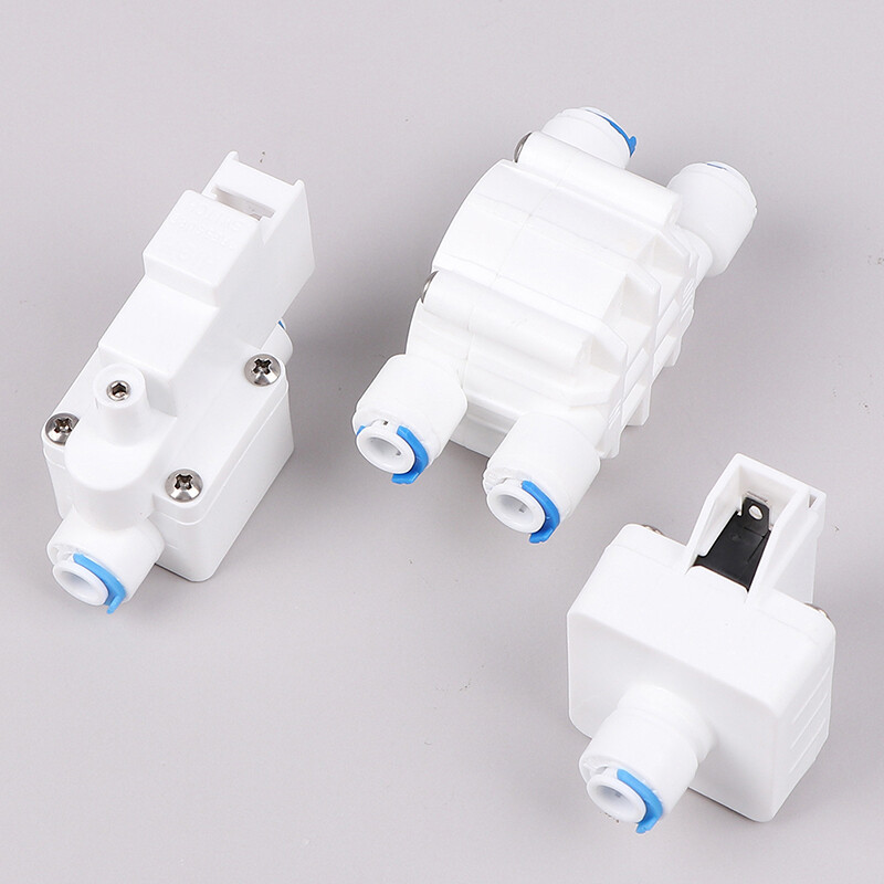4 Way RO Auto Shut-Off Valve Switch 1/4" Water Purifier Reverse Osmosis ...