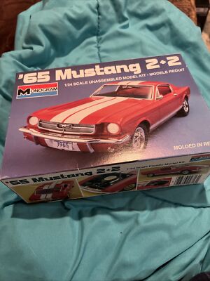 Vintage Monogram 65 Mustang 2 + 2 Model Kit #2713 | eBay