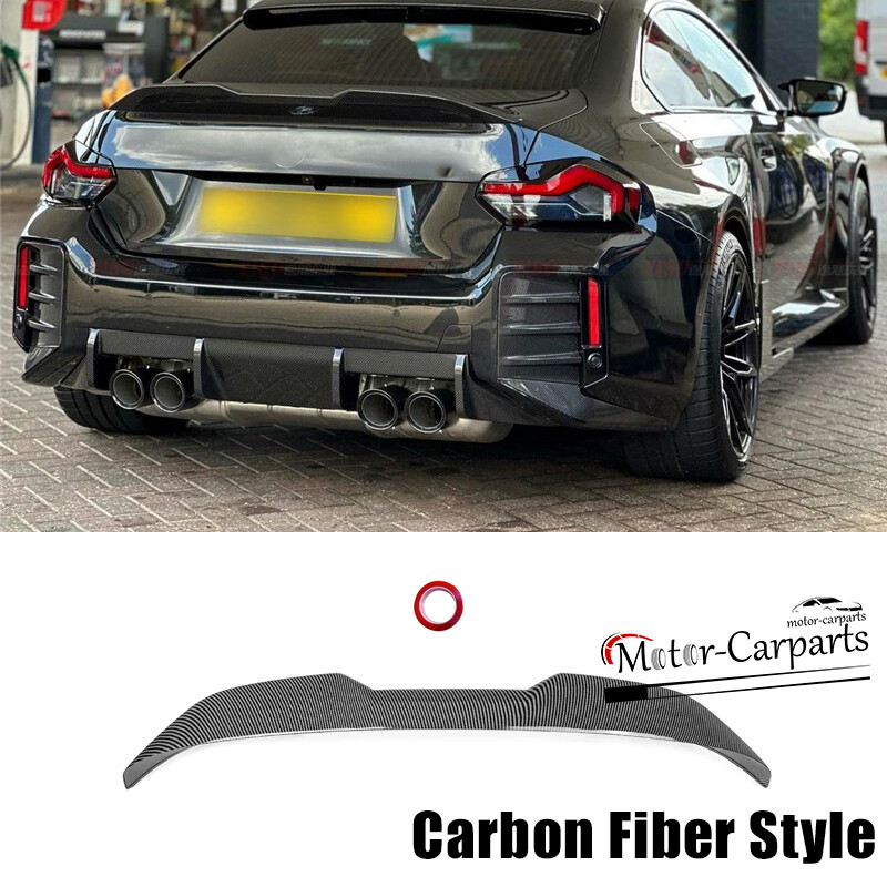 MP STYLE CARBON FIBER LOOK SPOILER FOR 2022-2026 BMW G42 2 SERIES M240i ...