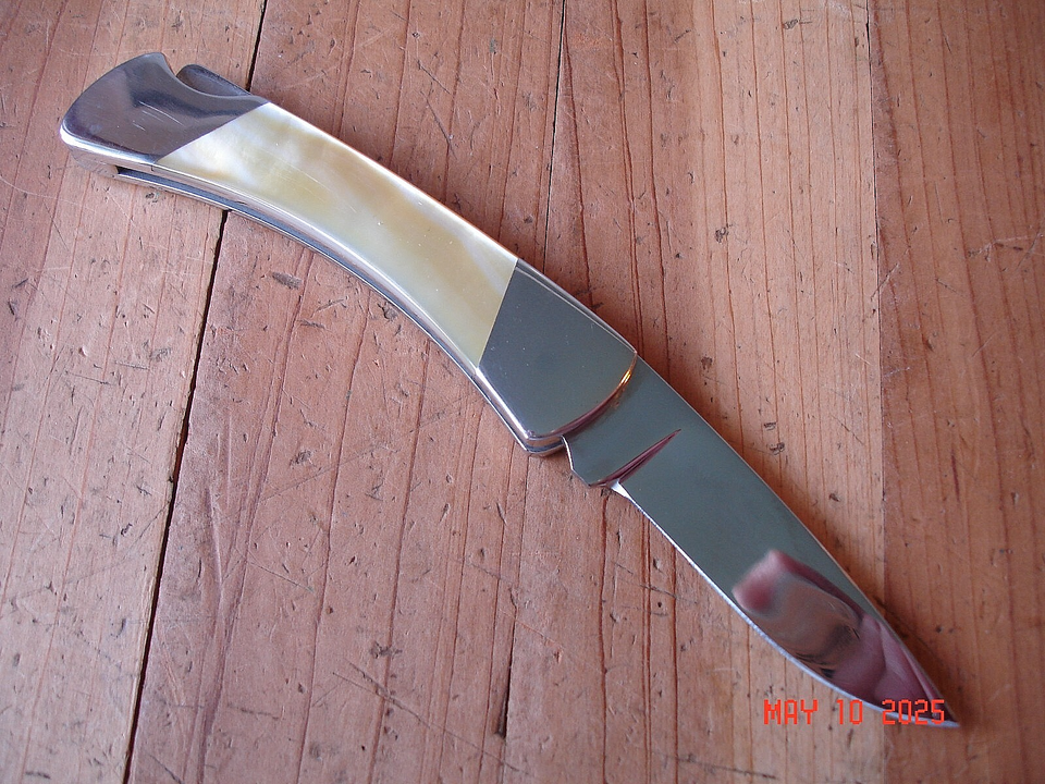 @@ PRE 1986 BUCK KNIFE ULTIMA 1 506 ~ MP 425M BLADE GOLD MOTHER OF ...
