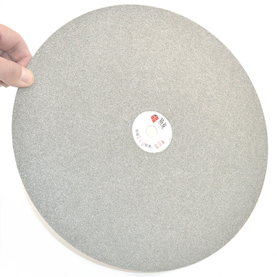 12" inch Diamond Grinding Disc Grit 46-2000 Flat Lap Disk Abrasive ...