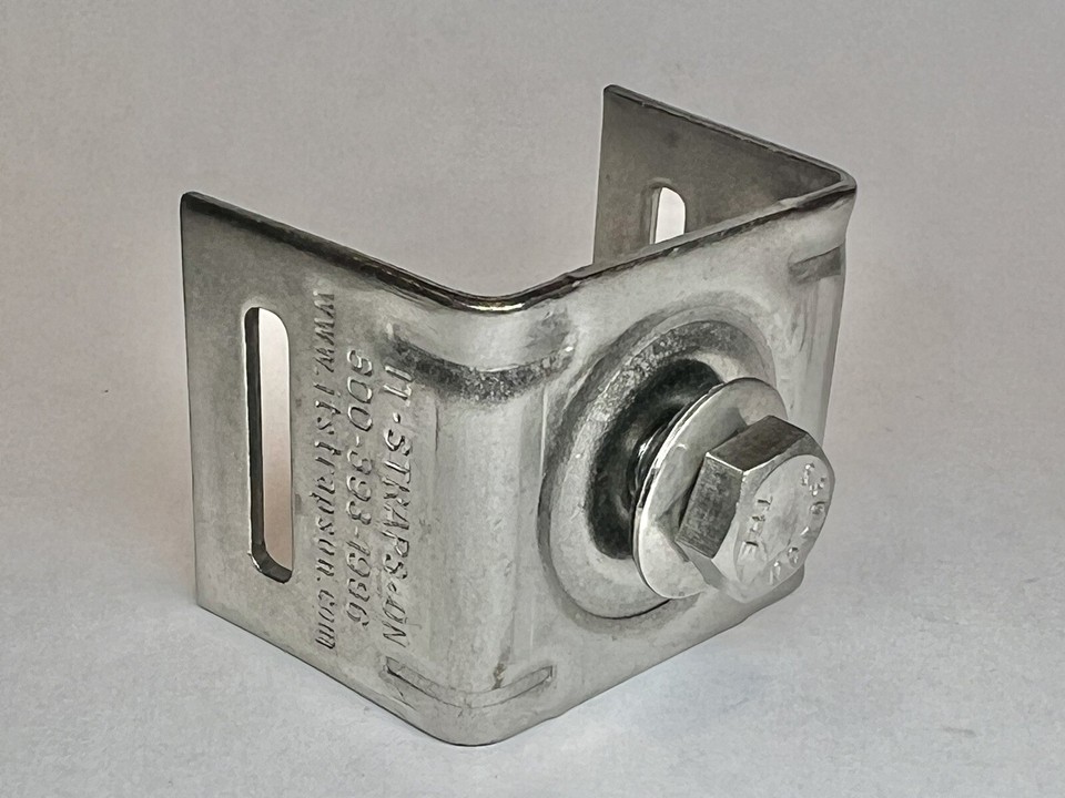 It-Straps-On Stainless Steel Straight Leg Eye Sign Mounting Brackets ...